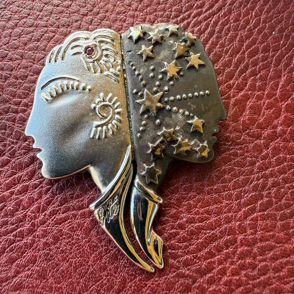 Erte | Jewelry | 99 Erte Cfa Art Deco Day And Night Sterling Silver ...